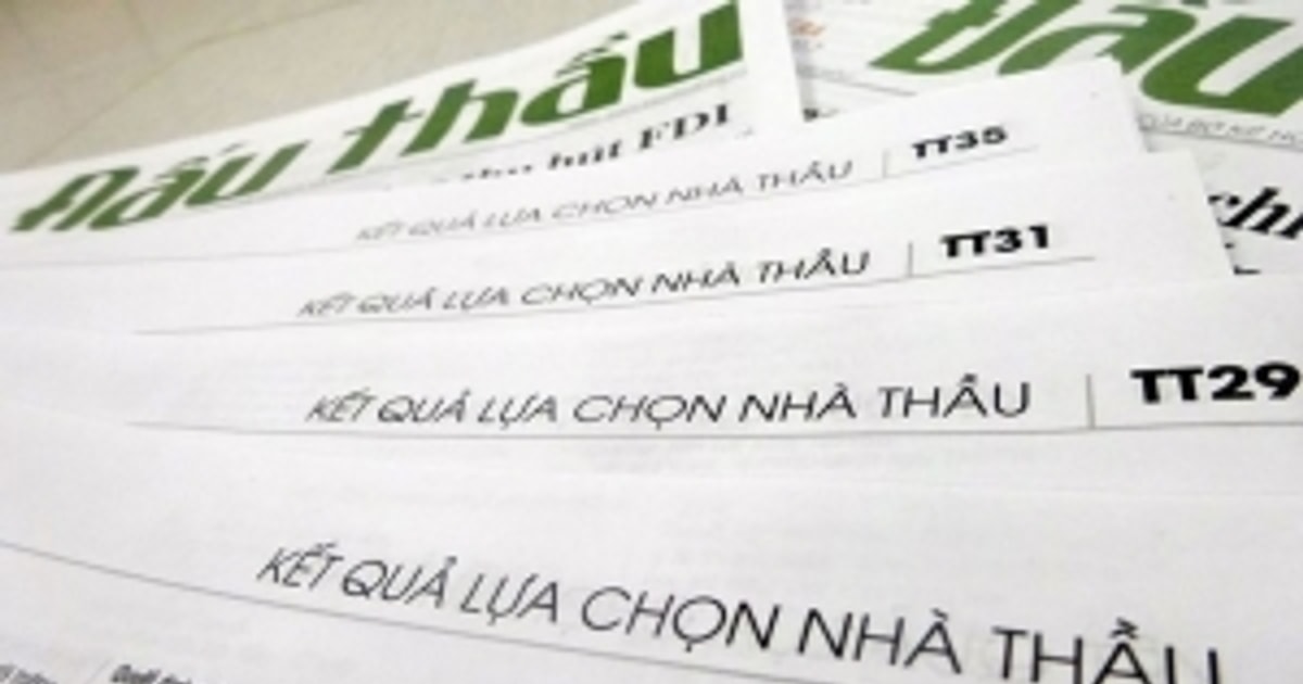 Thông tin kết quả lựa chọn nhà thầu: Bên mời thầu che, bên nhà thầu khoe