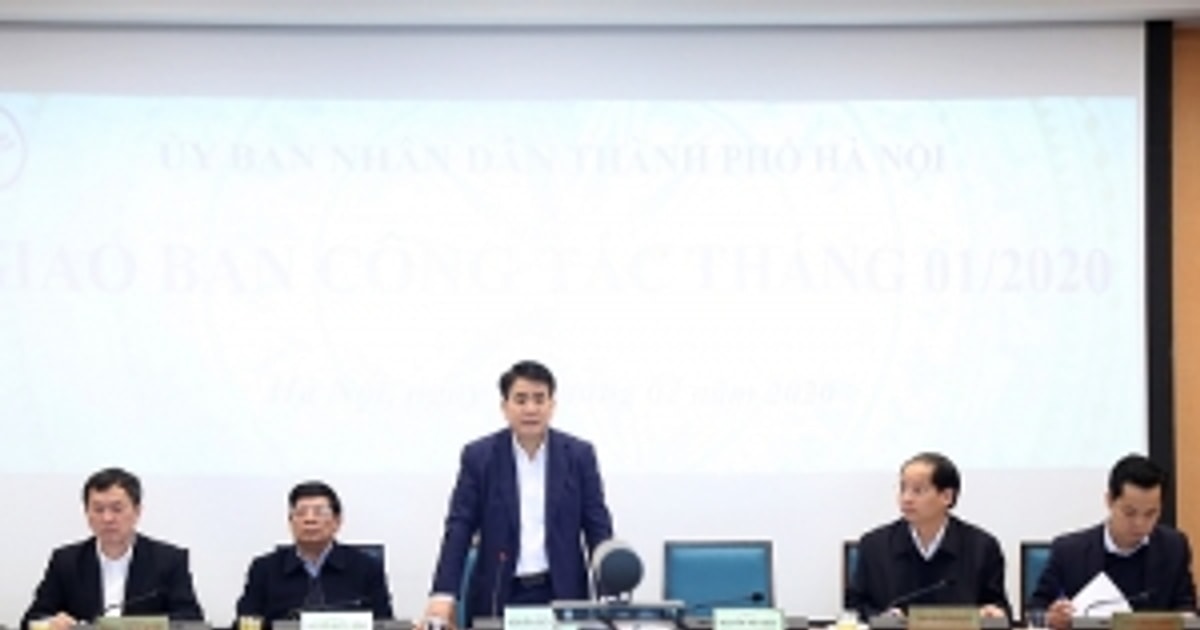 UBND TP. Hà Nội họp xem xét một số nội dung quan trọng