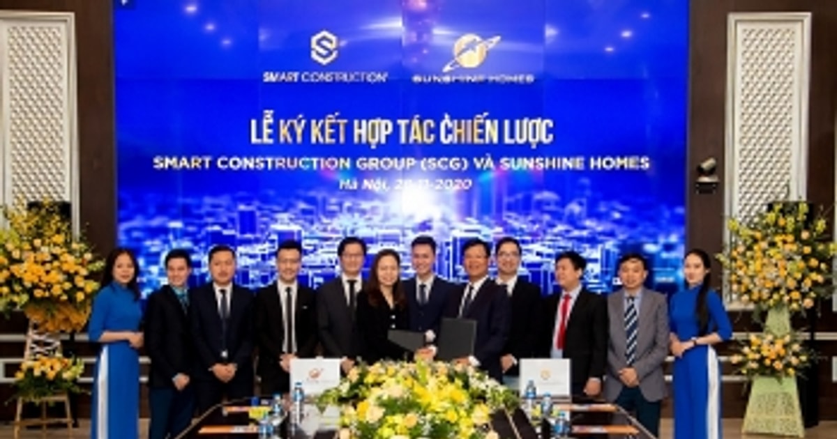 Smart Construction Group (SCG) ký hợp tác chiến lược với Sunshine Homes