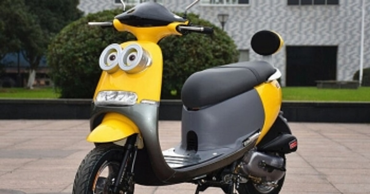 Xe máy điện thiết kế hot trend Minion khiến "vạn người mê"