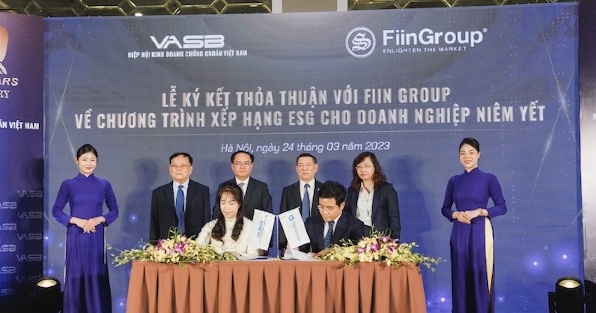 VASB và FiinGroup ký kết thỏa thuận hợp tác Chương trình xếp hạng ESG ...