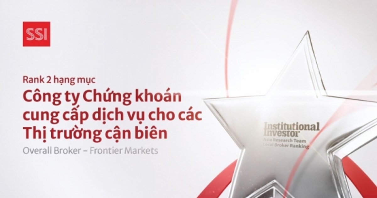 SSI là đại diện Việt Nam duy nhất được trao giải CTCK có bộ phận nghiên ...