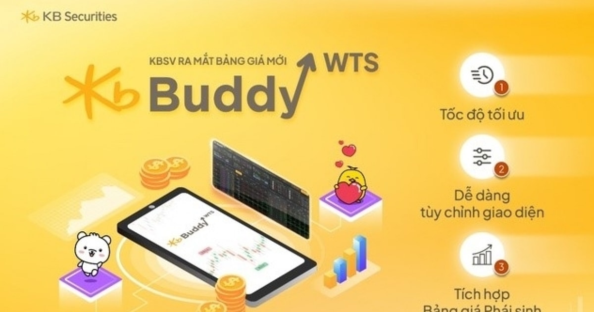 Trải nghiệm đầu tư với "Bảng giá KB Buddy WTS" của Chứng khoán KBSV
